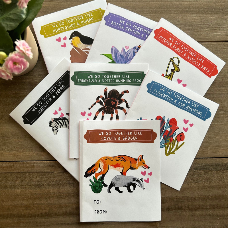 Printable Symbiotic Nature Valentines – Wilder Child
